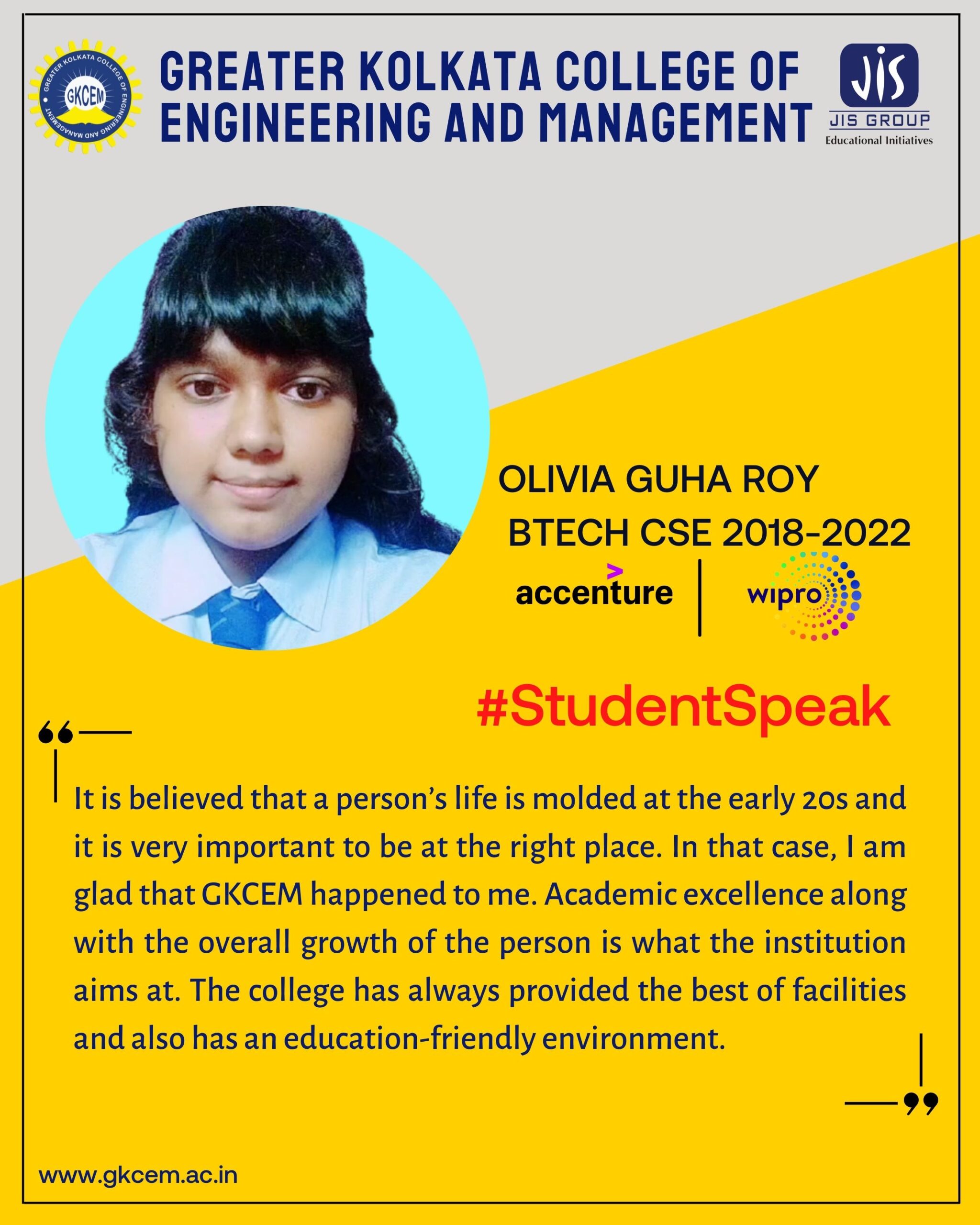 Student Testimonials 2022 - Greater Kolkata College of Engineering ...