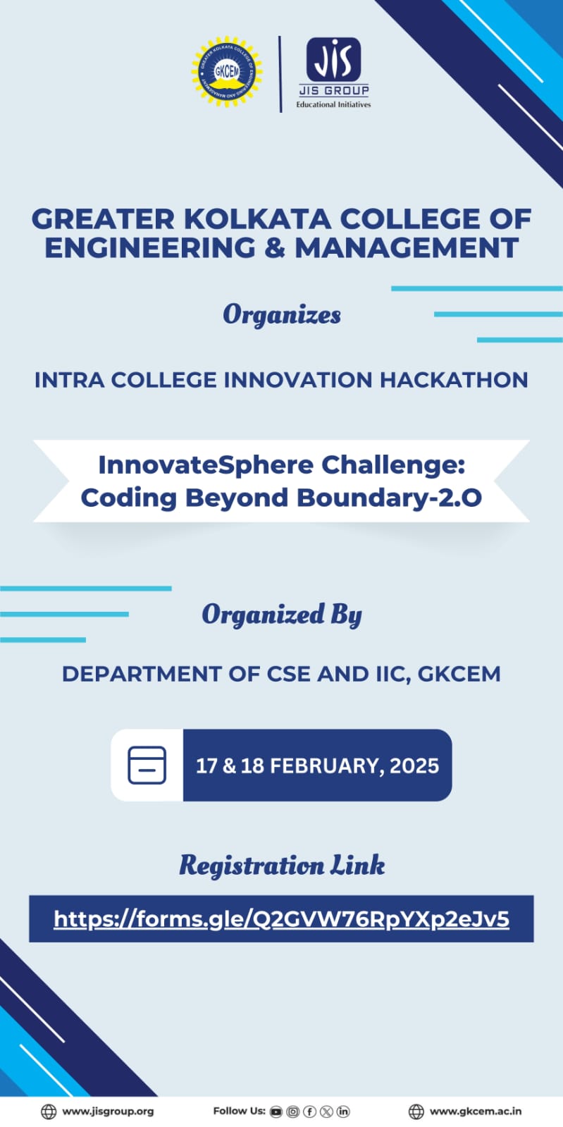 Intra College Innovation Hackathon :Coding Beyond Boundary organised by ...